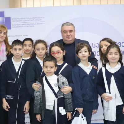 Students of Tbilisi International School at Rustaveli Science Foundation